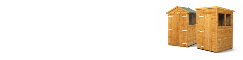 4 x 4 Garden Sheds - Windowed or Windowless - Sheds 2 Go